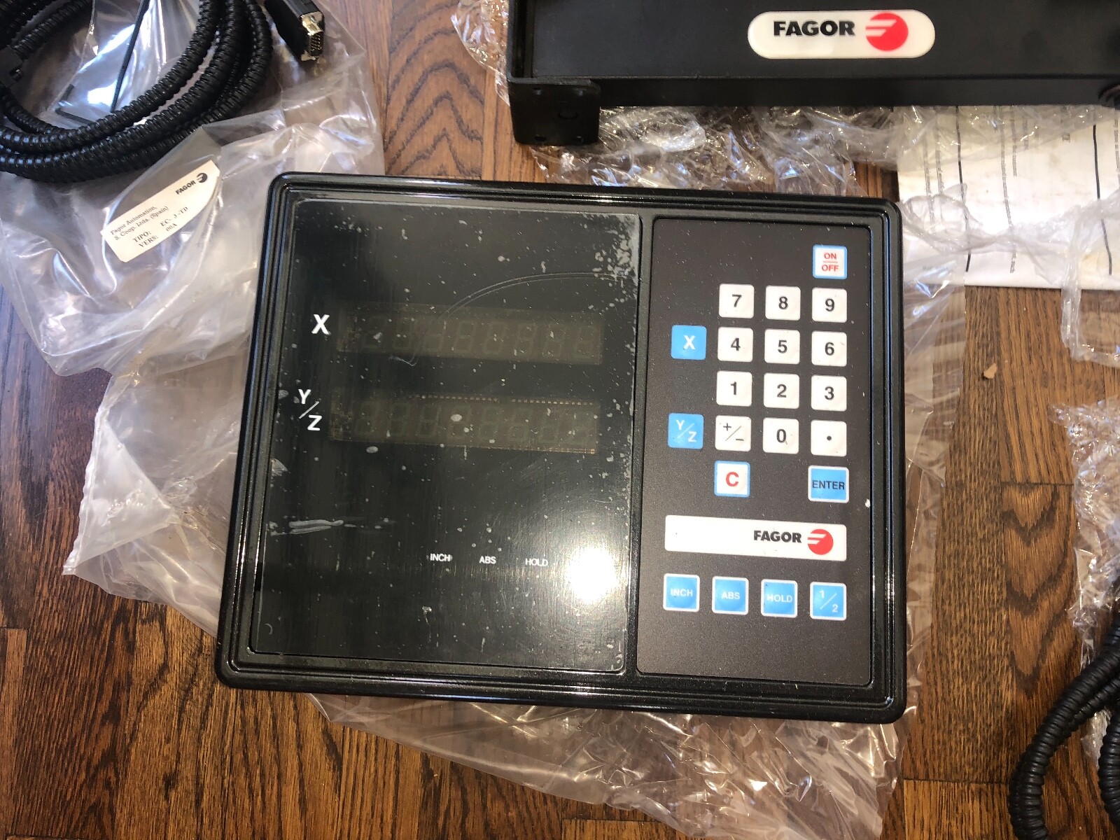 Fagor VNK-200 VNK200 DRO Two Axis Display Control Panel & Scale MKT-27 ...