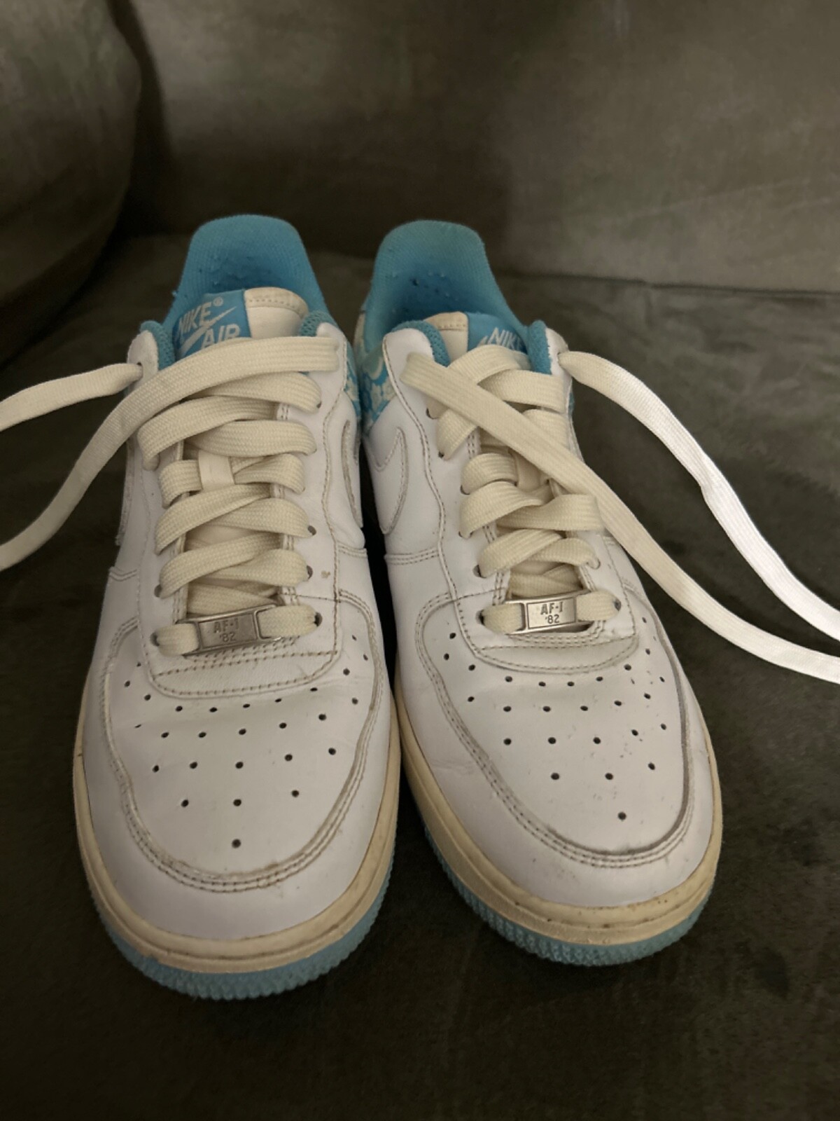 2009 Nike Air Force 1 Low Sakura Blue Floral Size 8.… - Gem