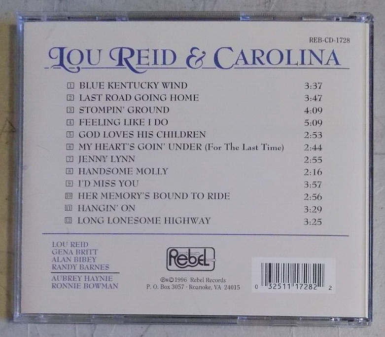 LOU REID & CAROLINA - CD - Self Titled | eBay