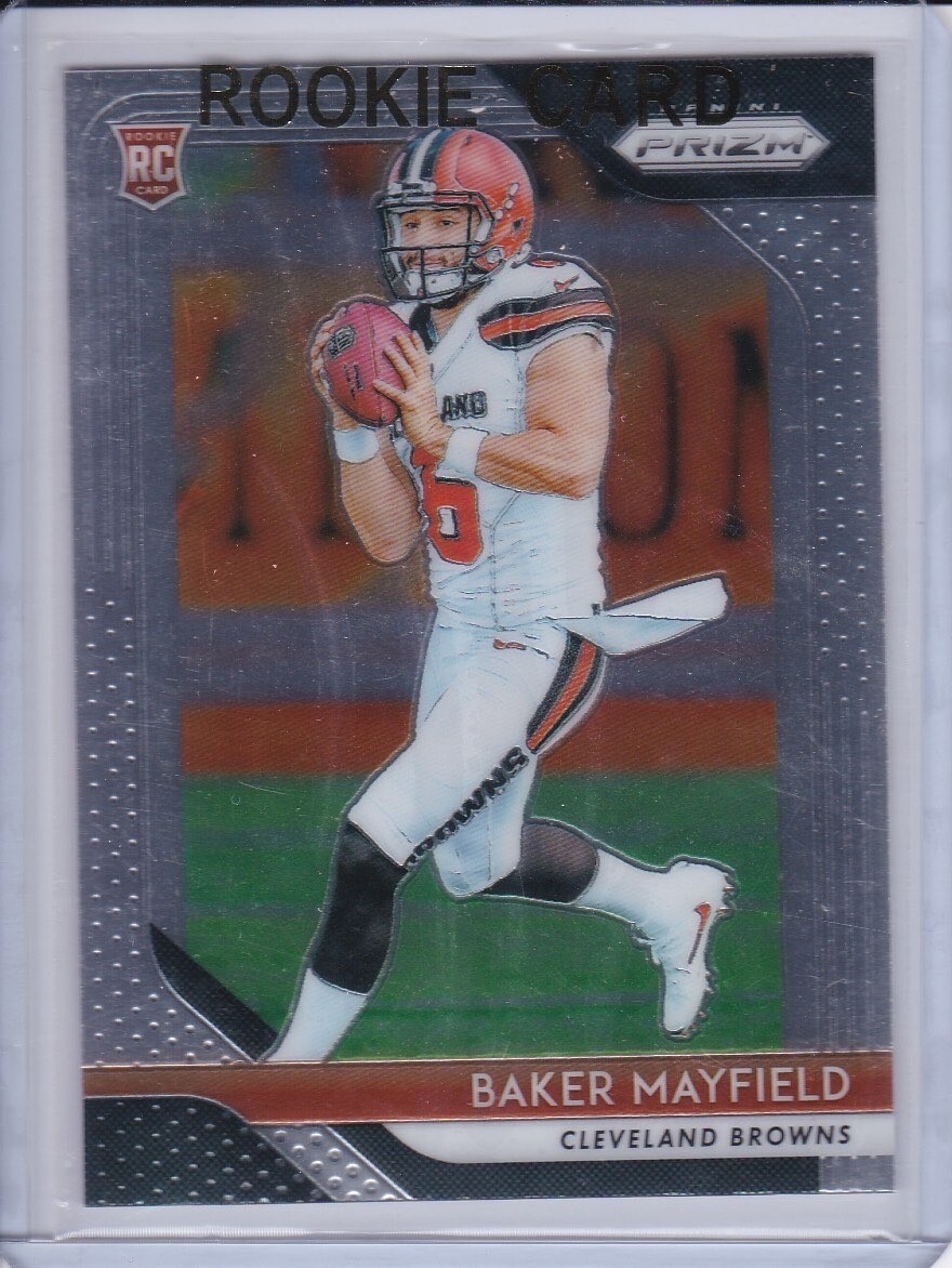 BAKER MAYFIELD ROOKIE CARD 2018 Football PANINI PRIZM RC Sooners Browns ...