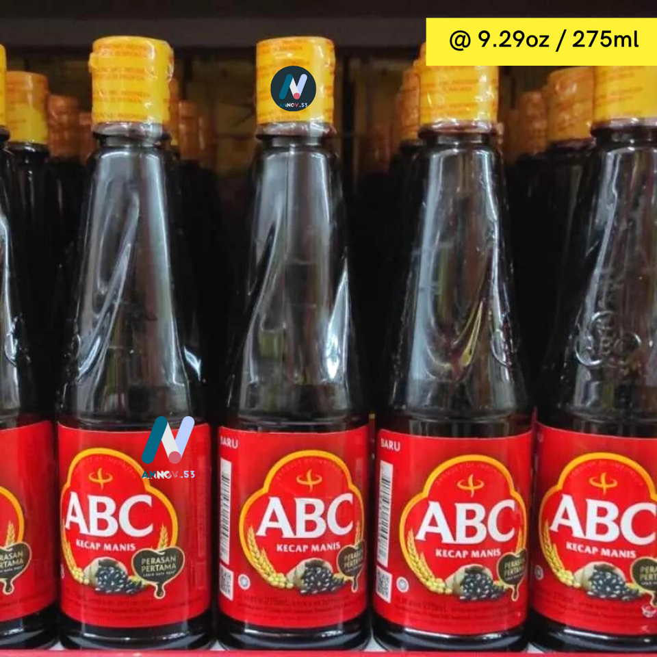 10x 275ml ABC Sweet Soy Sauce Ketchup Dipping Brown Sauce Flavor Soya ...