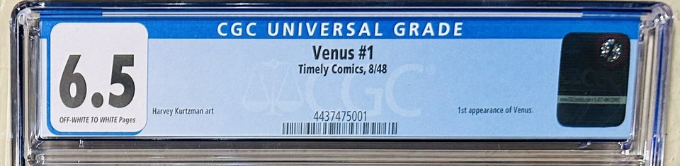 1948 VENUS Comic Book #1 First Appearance Timely Comics CGC 6.5 FN+ ...