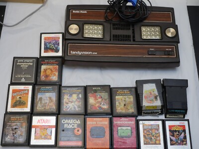 Vintage Video Game Bundle, including Radioshack Tandyvision console! | eBay
