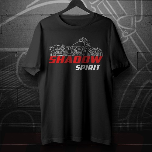 Honda VT750DC Shadow Spirit 2001-2007 - Motorcycle T-Shirt for Riders ...