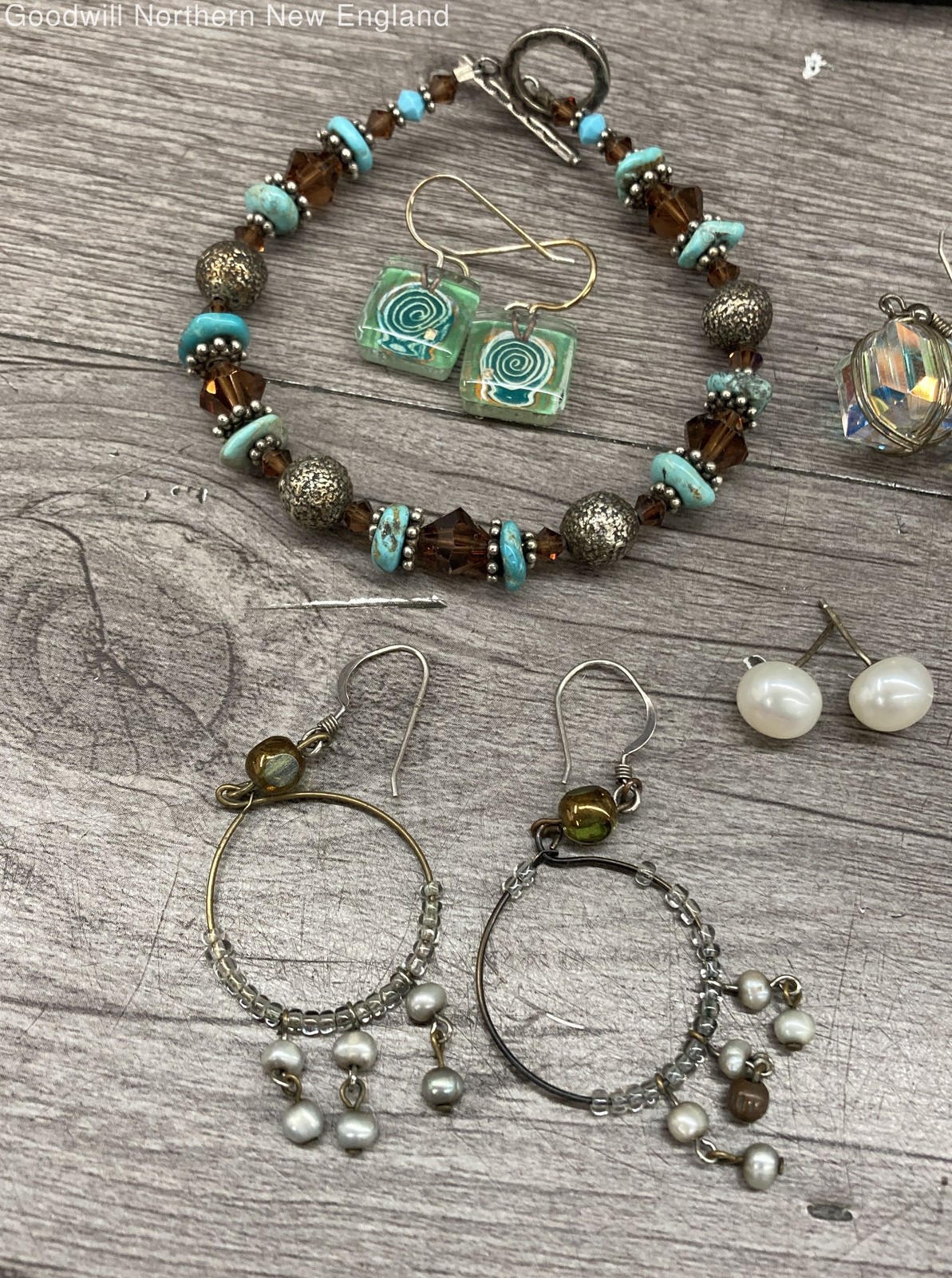 Unmarked Tests Sterling Silver Findings Jewelry Lot w. Earrings ...