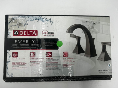 Delta Everly 8 in. Widespread 2-Handle Bathroom Faucet in Venetian ...