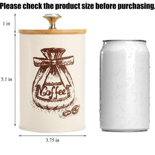 Canister Sets for Kitchen Counter, Coffee Sugar Tea Canister Set, Metal ...