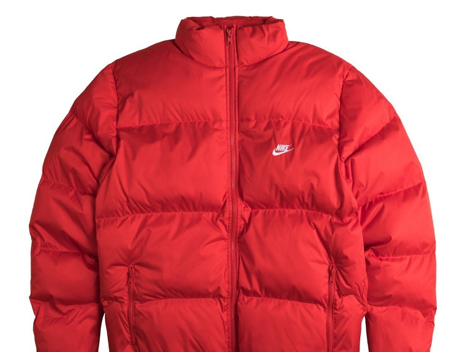 Nike Puffer Jacket PrimaLoft Insulated Collared Oversized New Coat Men ...