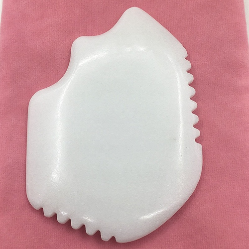 GUA SHA Jade Facial Scraping Guasha Massager Tools Stone Comb Face Gua ...