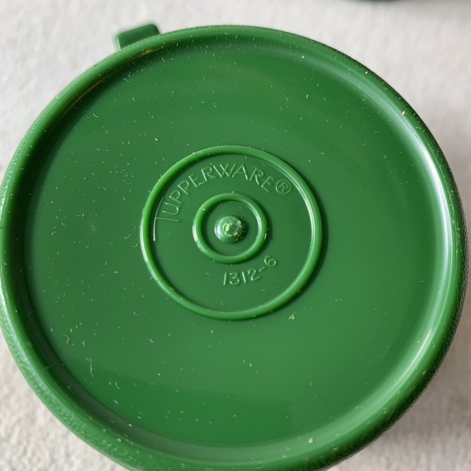 Tupperware Cup Mug Stackable Nesting Green Bird Set Of 5 With Lids ...