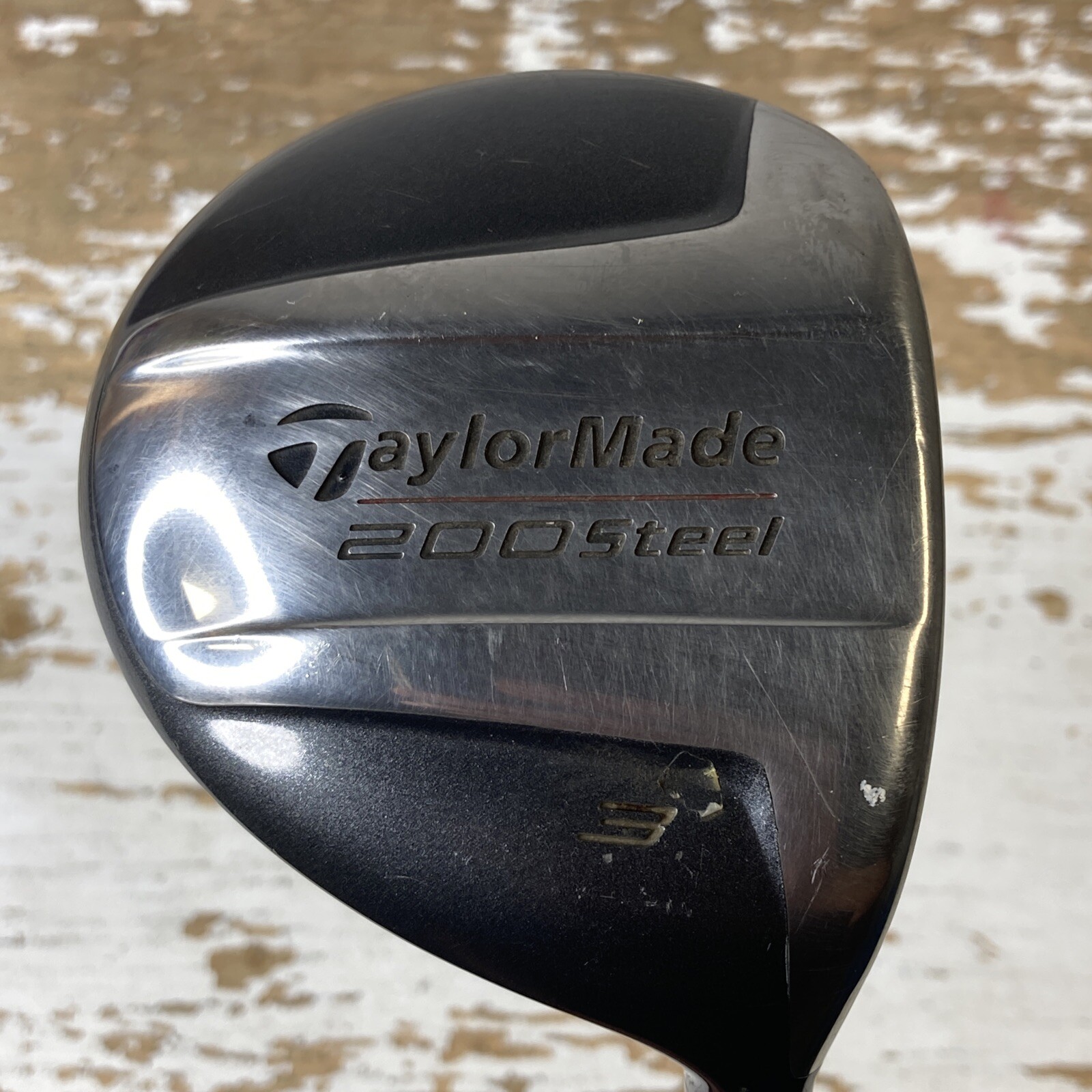 TaylorMade 200 Steel 3 Wood 42" Long Graphite Stiff Flex S-90 Lambskin ...