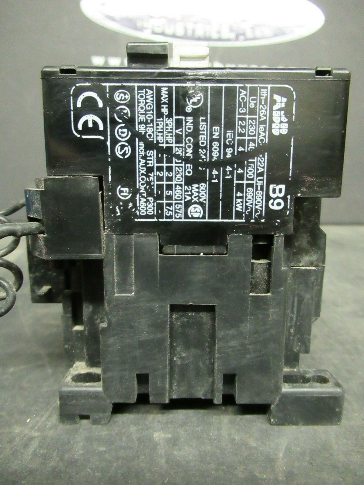 ABB CONTACTOR B9-30-10 21 AMP 600 VAC 7.5 HP **WARRANTY INCLUDED** | eBay