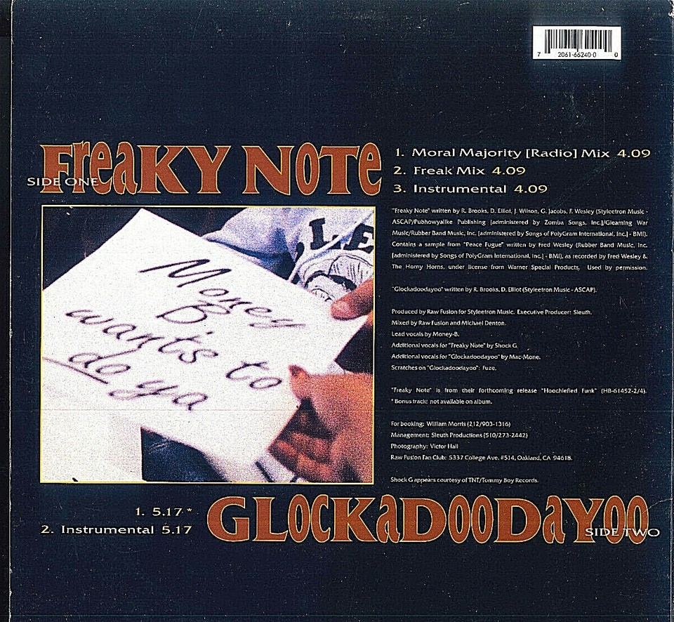 Raw Fusion ‎– Freaky Note/Glockadoodayoo | eBay