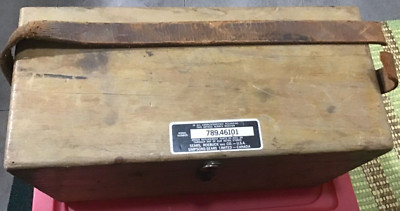 Old CRAFTSMAN Antique Transit Level&Plumb Original WOOD SURVEYORS BOX ...