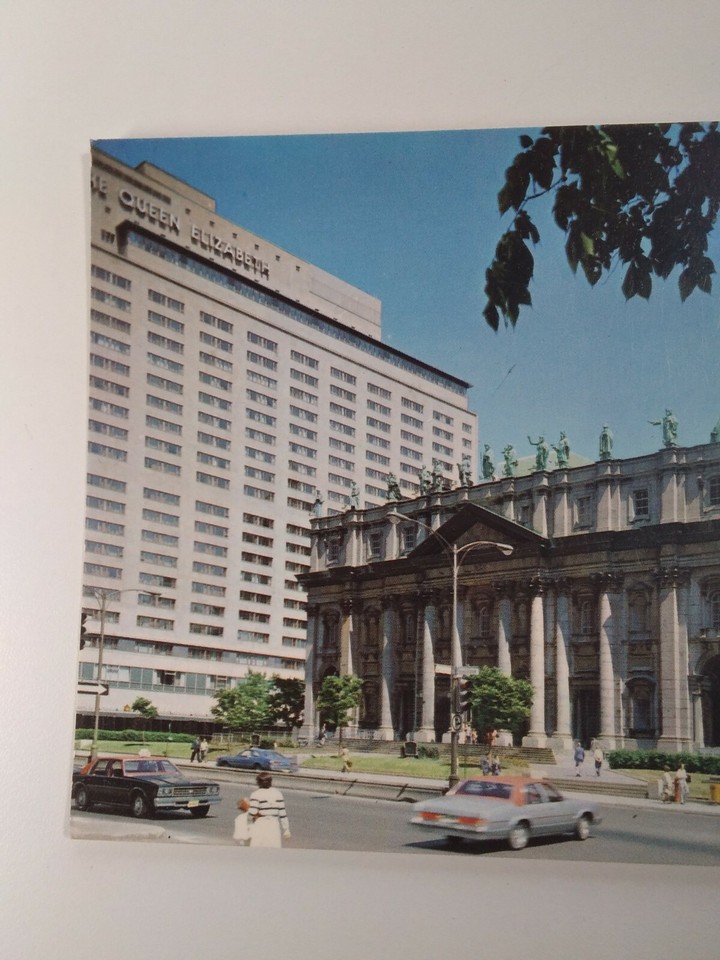 Canada Postcard Vtg 1970s Montreal Cathedral Mary Queen Cars Street | eBay