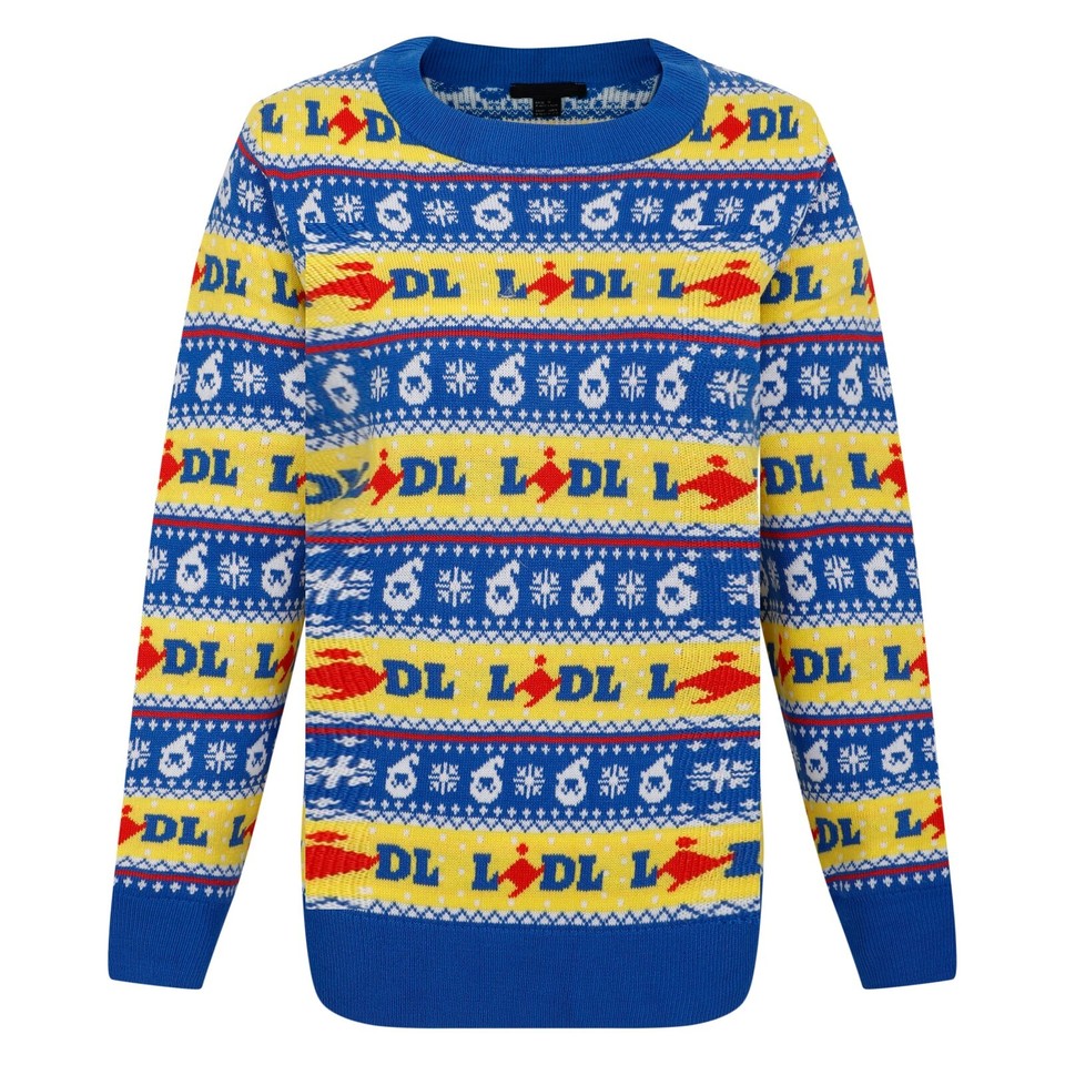 Mens Christmas Jumper LIDL Novelty Xmas Jumpers UK Sizes S to 2XL Brand ...