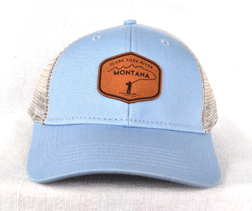 *CLARK FORK RIVER MONTANA* Fly fishing Trucker Ball cap hat *LOCALE ...
