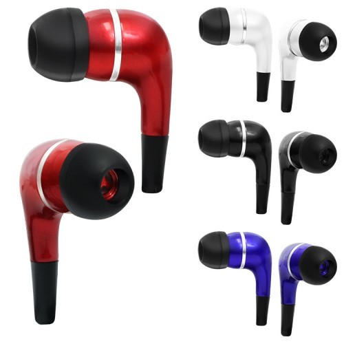 16 x New-Argom Tech Noise Reducing Earbuds 525 in black, red, white or ...