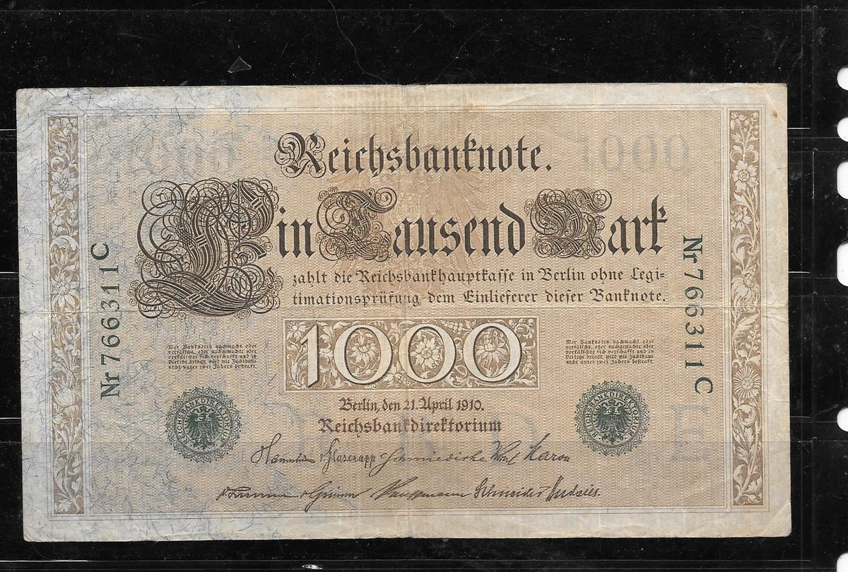 German Paper Money Value