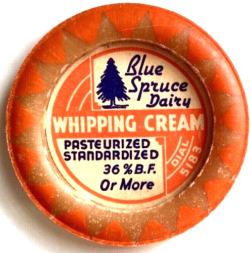 BLUE SPRUCE DAIRY PORT CLINTON OHIO OH MILK CAP | eBay