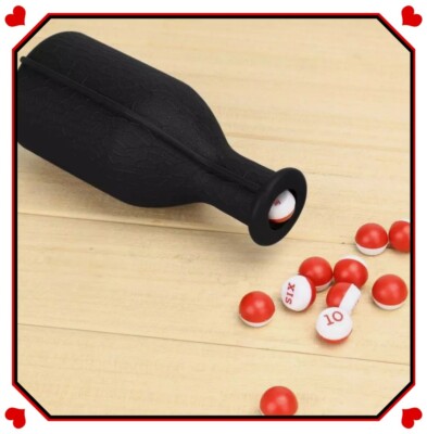 1Pc Billiard Kelly Pool Shaker Bottle with 16 Numbered Tally Balls Peas ...