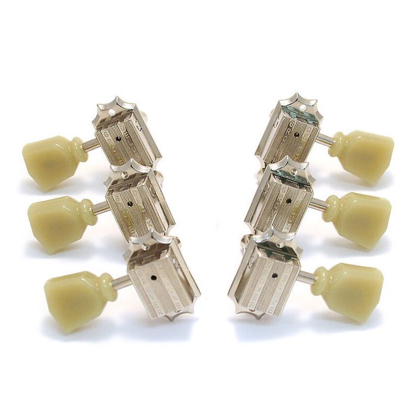 Grover Deluxe Vintage Nickel 3x3 Machineheads Tuners 135N for sale ...