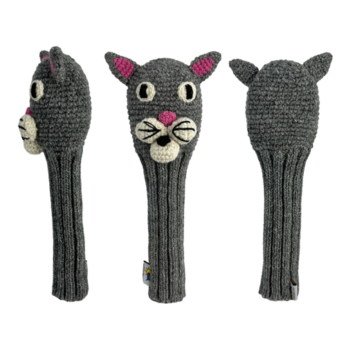 Hand Knit Wool Cat Driver Golf Club Headcover by Sunfish | eBay