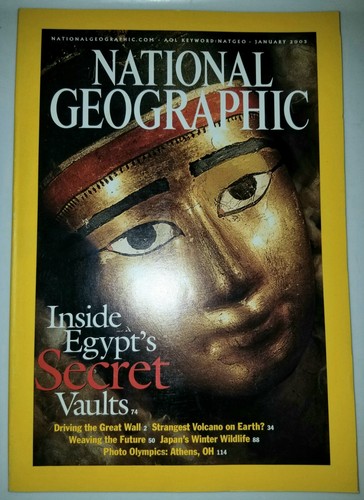 Inside Egypt's Secret Vault. National Geographic Mag. January 2003 | eBay