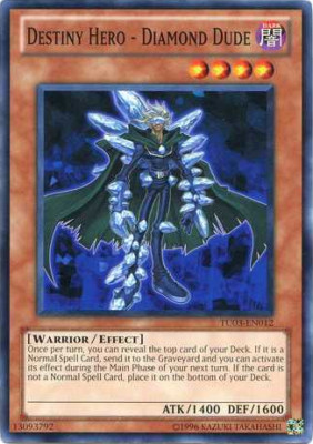 Yugioh Destiny HERO - Diamond Dude TU03-EN012 Common Unl Ed NM | eBay