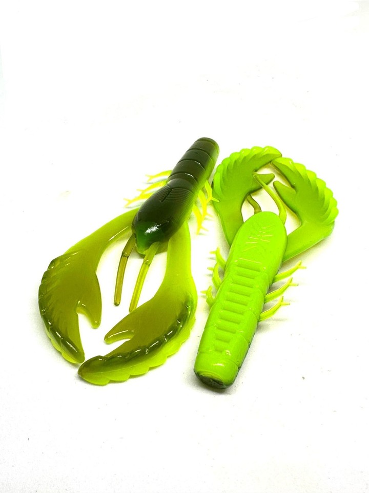 Baby Ecto Craw Bulk Pack- Hand Made baits Multiple Colors Bass Fishing ...