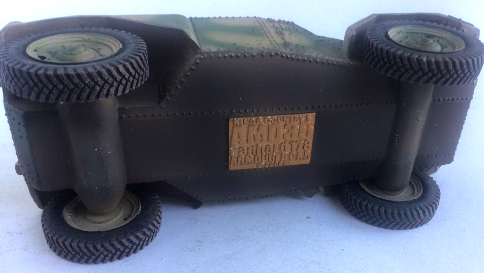 King & Country WS125 German AMD 35 Panhard 178 Armoured Car w/ Figure ...
