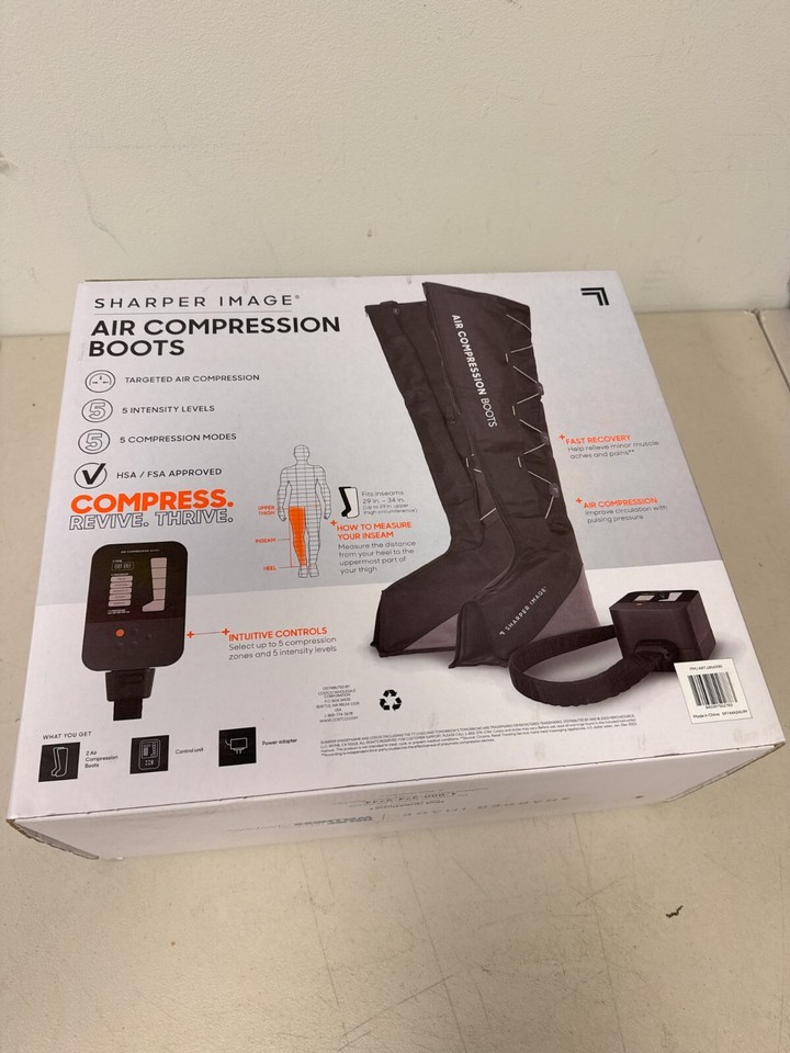 NEW Sharper Image Air Compression Boots - Leg Pain Relief, Improved ...