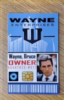 Batman ID Badge- Wayne Enterprises Bruce Wayne owner cosplay prop ...