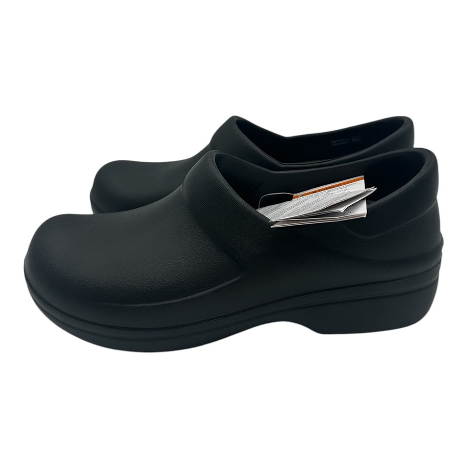 Crocs Neria Pro II Clogs Womens 7 Black Slip Resistant Nurse Work Shoes ...