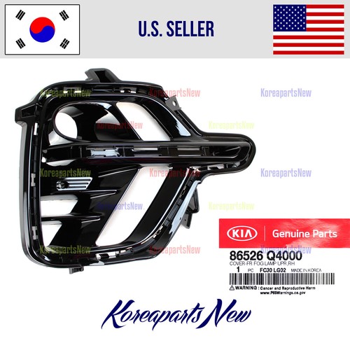 Front Bumper Cover Fog Lamp Right PASSN ⭐GENUINE⭐ Kia Niro EV Electric ...