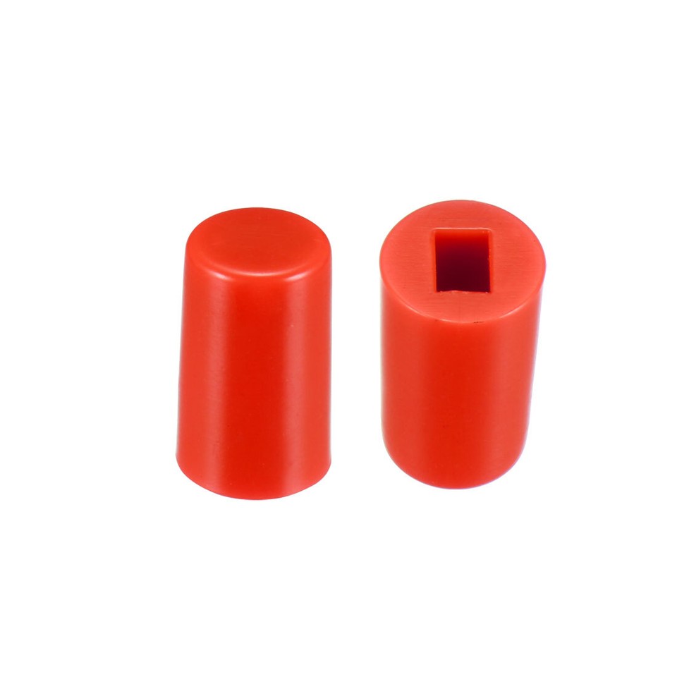 40Pcs Plastic 6x10mm Latching Pushbutton Tactile Switch Caps Cover Keycaps Red | eBay