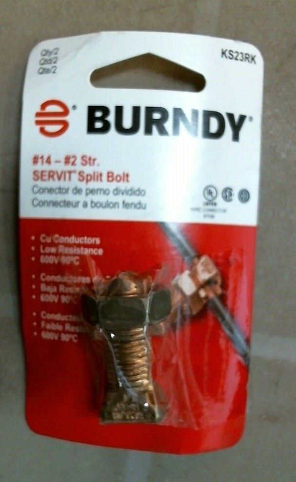 BURNDY KS23RK Servit Split Bolt Connector for sale online | eBay