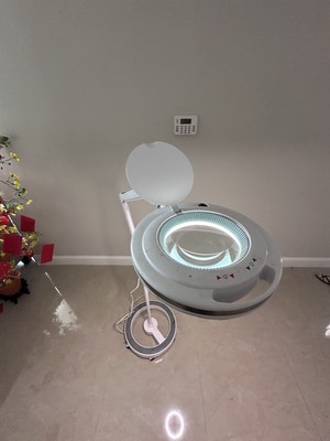 Brightech LightView Pro Dimmable LED Magnifying Floor Lamp - White (LTVPRB-W) | eBay