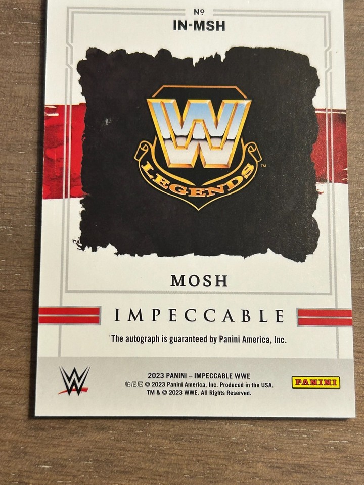2023 Panini Impeccable WWE - The Headbangers - MOSH + THRASHER Auto ...