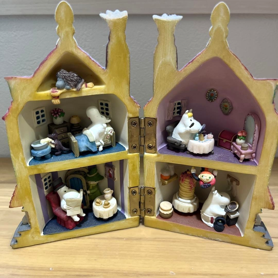 Moomin Open House Benelic Figure Moominhouse Miniature 5.5" Rare with ...