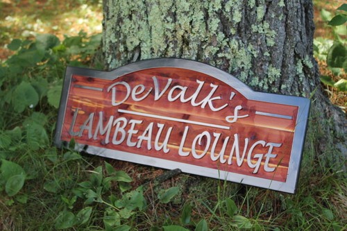 Large Rustic Cedar Sign Custom Personalized Carved Wood Signs Exterior ...