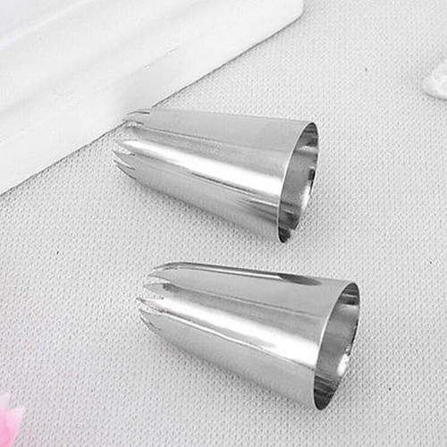 6B Stainless Steel Icing Nozzle Decor Tip Cake Baking Pastry Decor UK ...