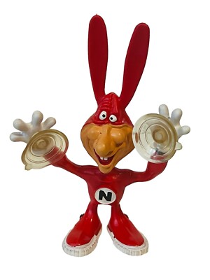 Dominos Pizza Noid Rubber Toy Figure Vtg Car Window Suction RARE 1989 ...