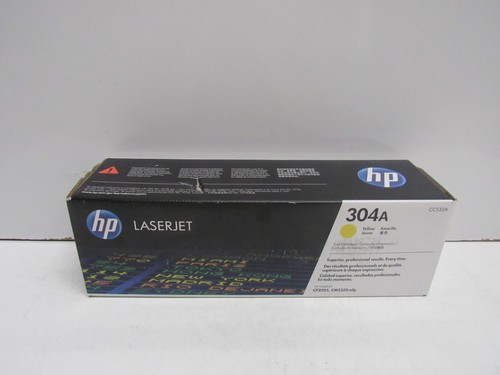GENUINE HP CC532A (304A) YELLOW TONER CARTRIDGE | eBay