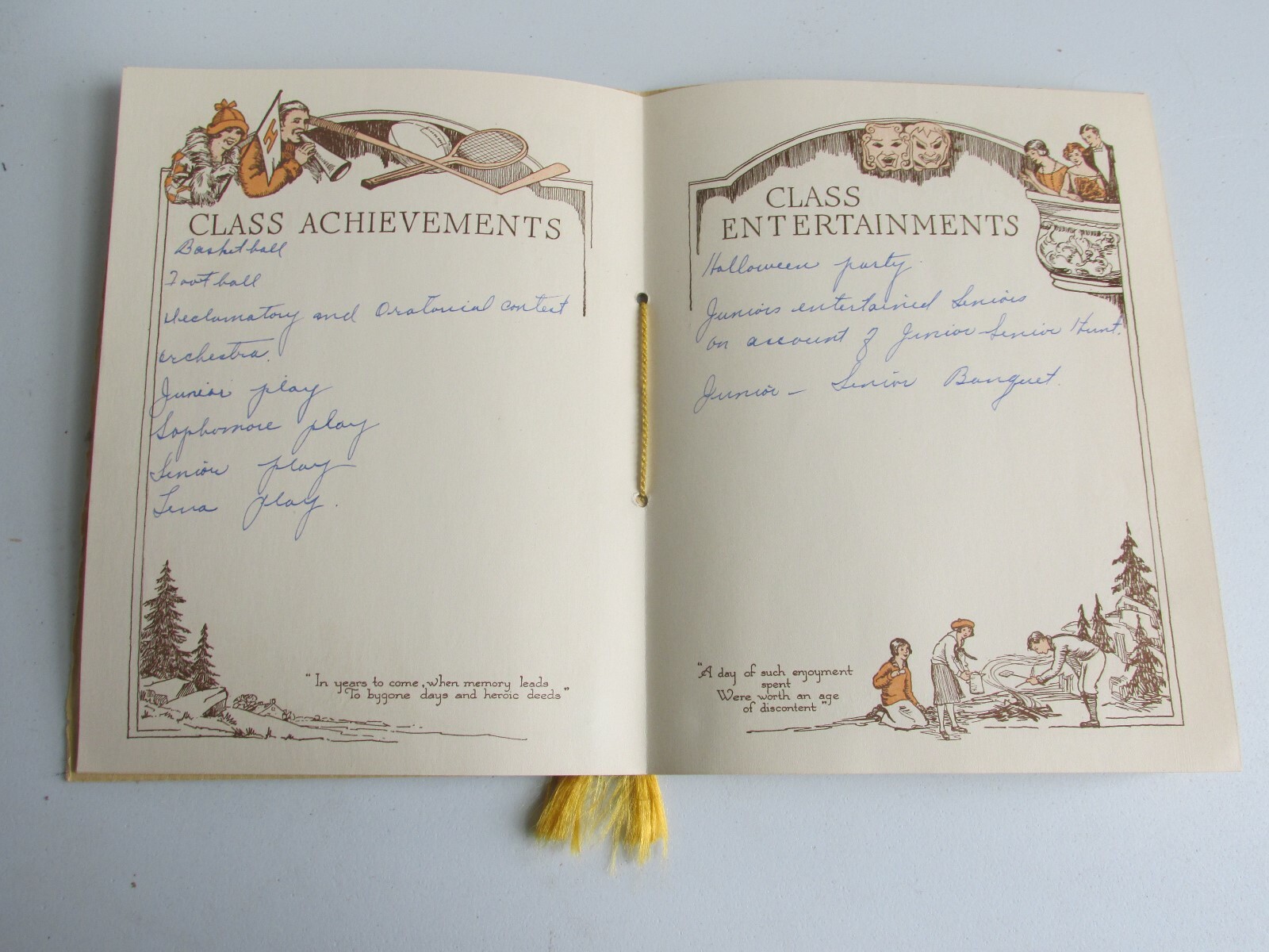 SBB123 Graduation Record Ganshert & White Clothiers Warren IL Illinois ...