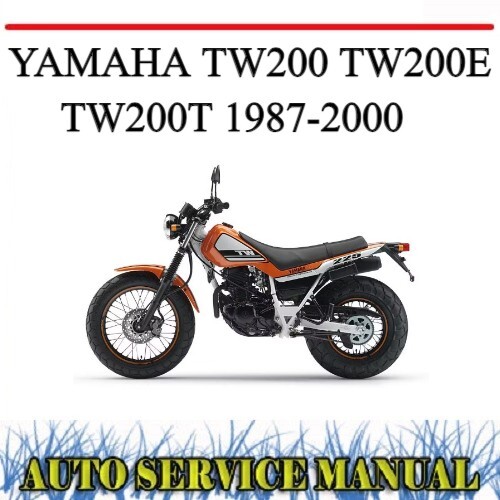 YAMAHA TW200 TW 200E TW 200T 1987-2000 WORKSHOP SERVICE, PARTS & OWNER ...
