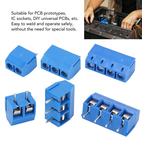 PCB Mount Connector 100pcs Plastic Casing PCB Terminal Block HEL ...