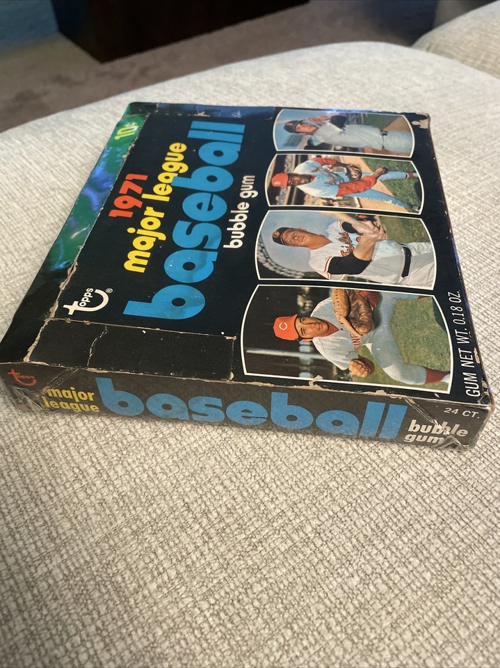 1971 Topps Baseball Card Empty Wax Box, BBCE Sealed, | eBay