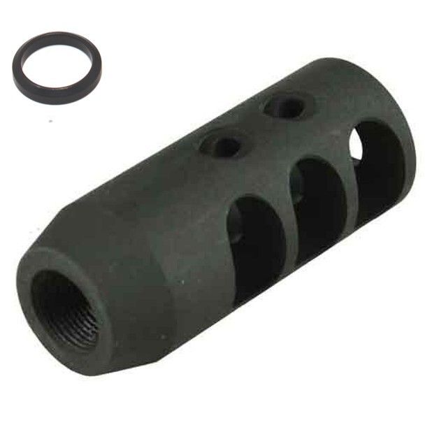 Steel Muzzle Brake 1/2-28 thread .22LR .22 Compensator Ruger 1022 10/22 ...