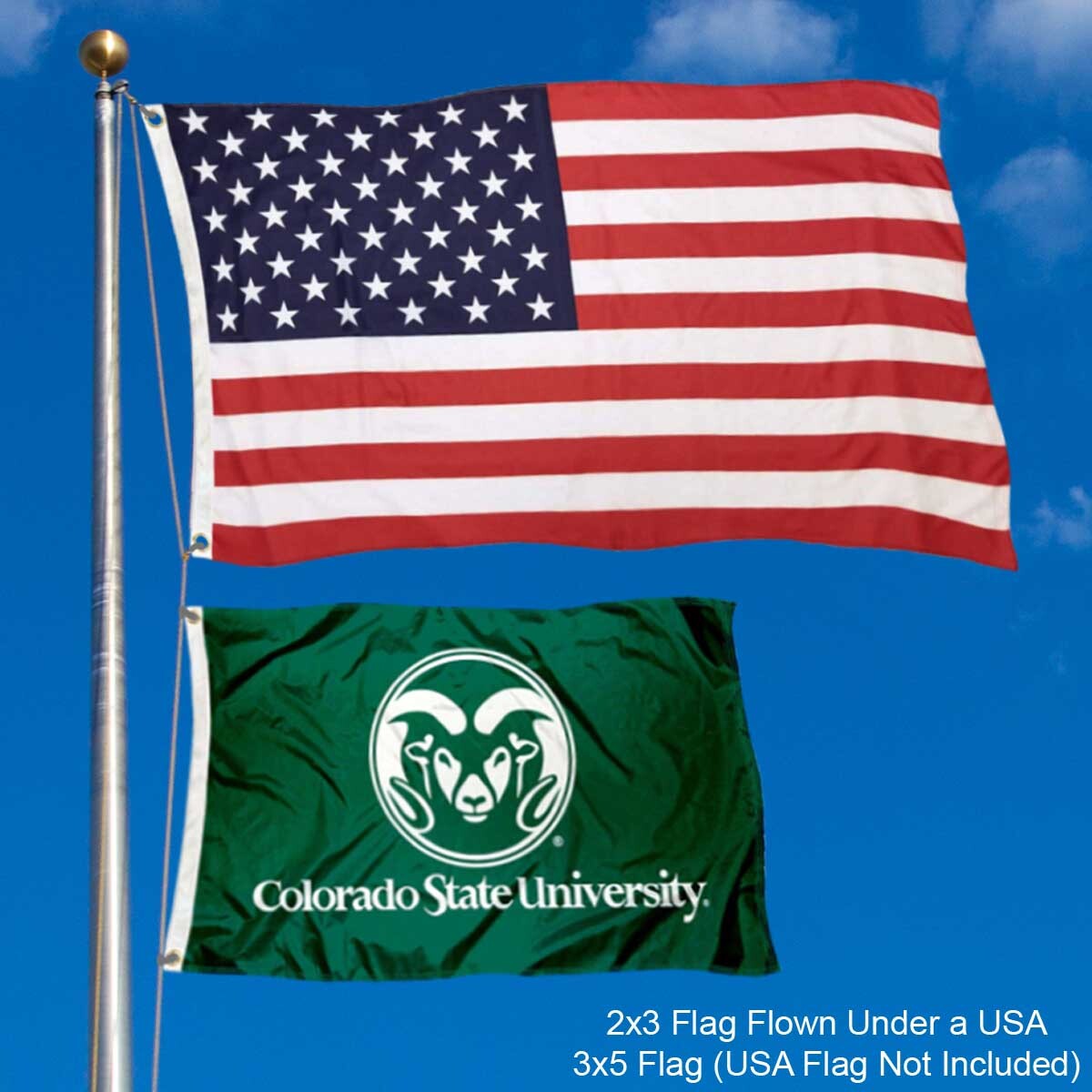 CSU Rams 2'x3' Flag | eBay